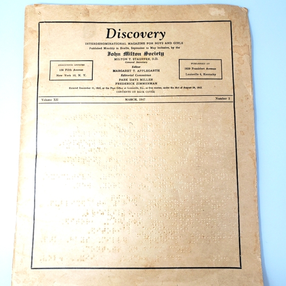 Other | Vintage Discovery Magazine Cover Published By John Milton ...